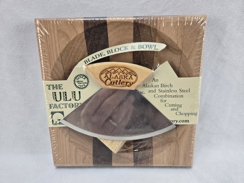 The Ulu Factory 6" Chopping Bowl Knife - Alaska Mountains Blade Handle ...