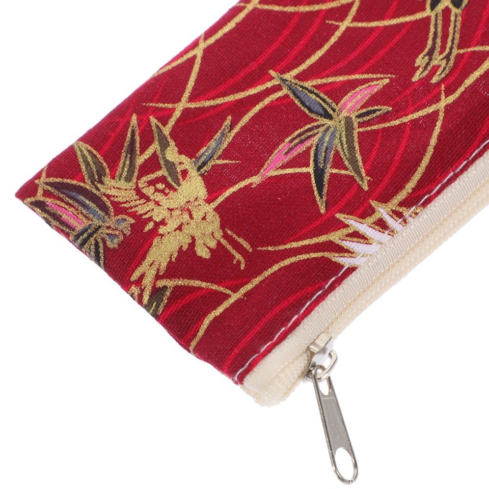 2pcs Japanese Zipper Bag Multi-use Cutlery Storage Pouch For Pencil ...