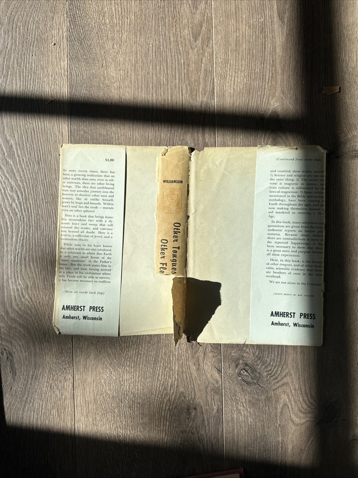 Other Tongues - Other Flesh - George Hunt Williamson (1st Ed) UFOs ...