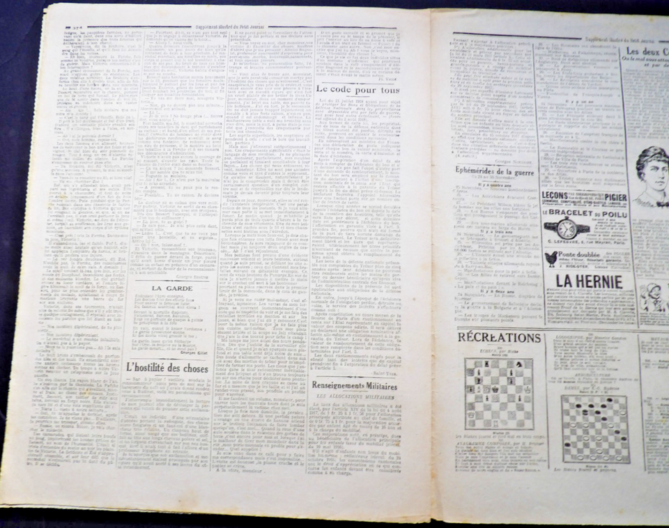 Le Petit Journal Supplement–Sunday, 24 November 1918, No. 1457 French ...