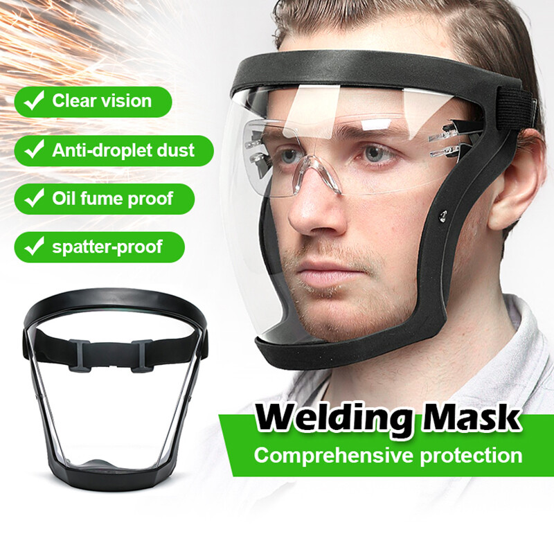 Work Protection Mask Transparent Facial Protector Face Tools Full Face ...