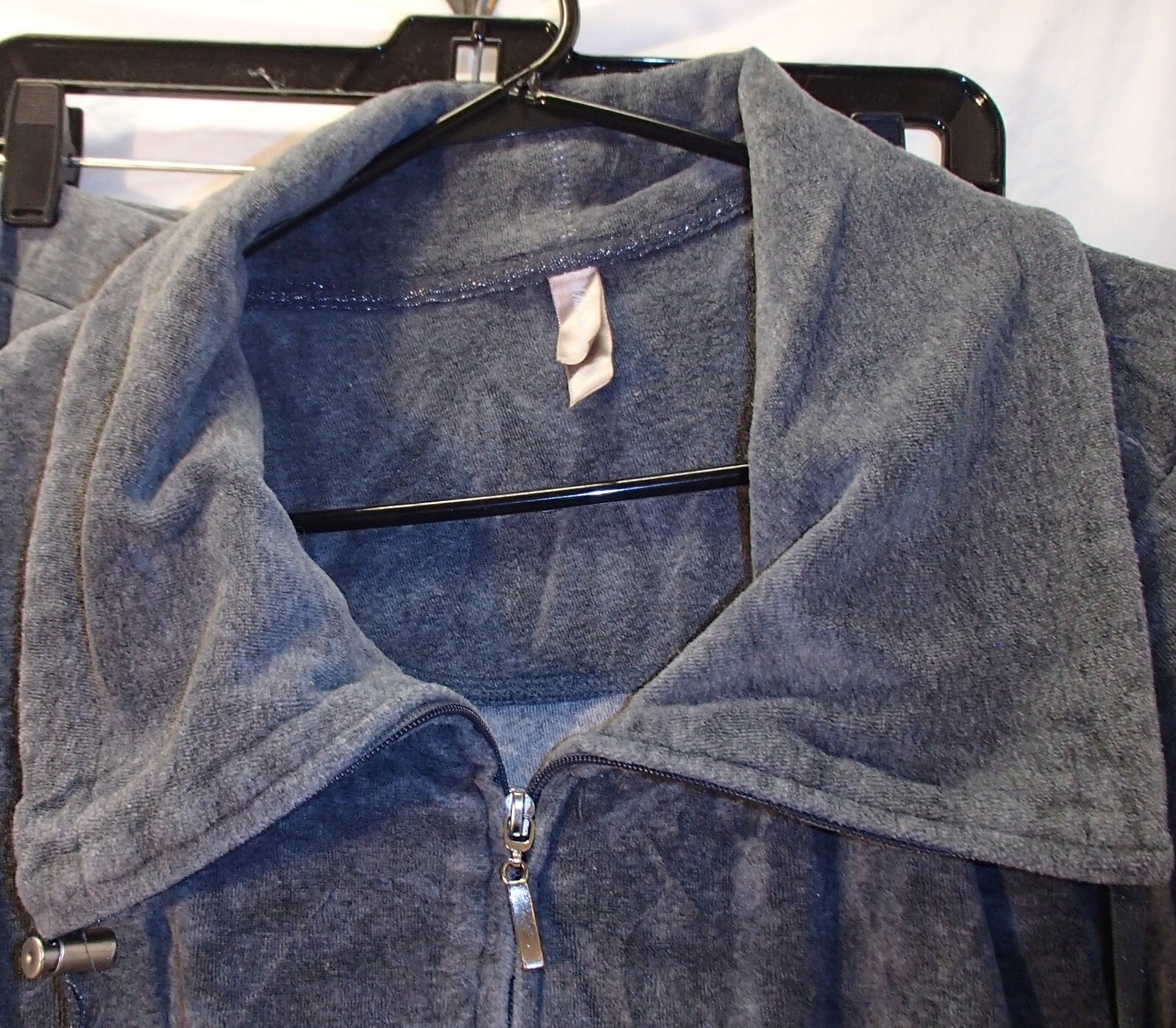 White Stag Gray Velour Track Warmup Exercise Suit Jac… - Gem