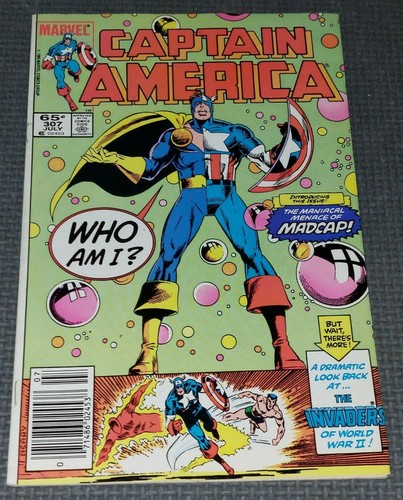 CAPTAIN AMERICA #307 (1985) Newsstand 1st Appearance Madcap Deadpool ...