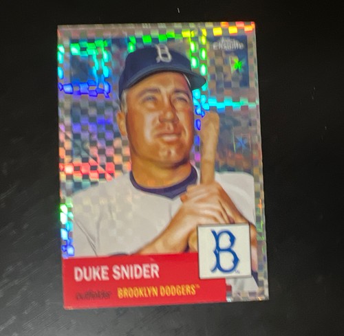 Duke Snider 2022 Topps Chrome Platinum Anniversary X-Fractor. | eBay