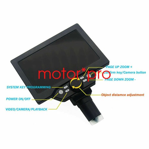 w/Battery MUSTOOL G1200 12MP 7'' HD Digital Microscope 1-2000X Zoom ...