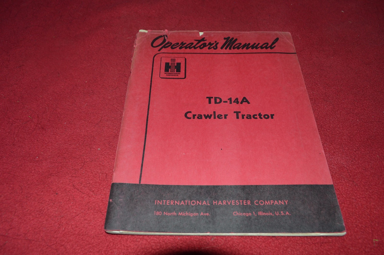 International Harvester TD-14A Crawler Tractor Operator's Manual RPMD ...