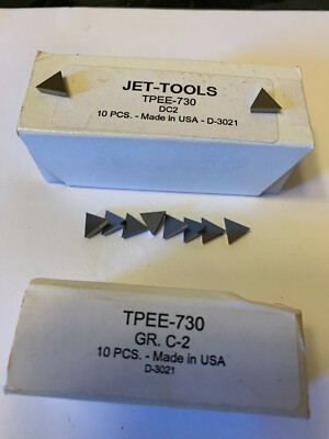 NEW 10 PCS. USA ,TPEE 730 ,GRADE C 2 INDEXABLE CARBIDE INSERTS | eBay