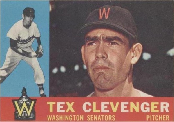 1960 Topps - Gray Back #392 Tex Clevenger for sale online | eBay