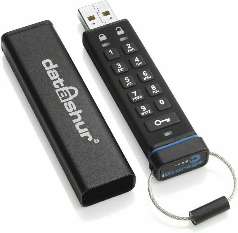 iStorage datAshur 8GB USB 2.0 Secure Encrypted Flash Stick│Pen Memory ...