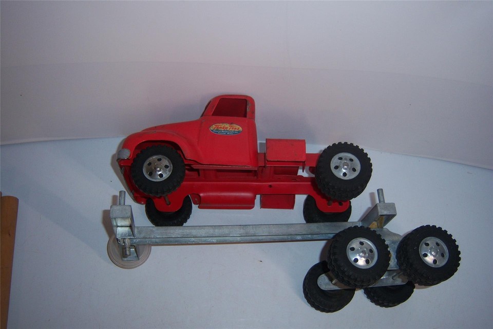 Tonka Logging Semi-Truck 1950's Pressed Steel Good Original Old Toy 24 ...