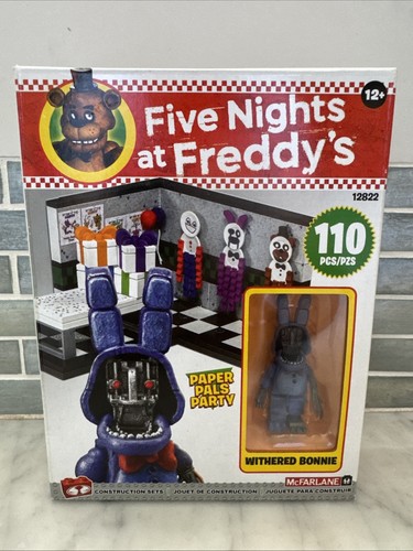 FNAF PAPER PALS PARTY w WITHERED BONNIE collectors item. unopened. Rare ...