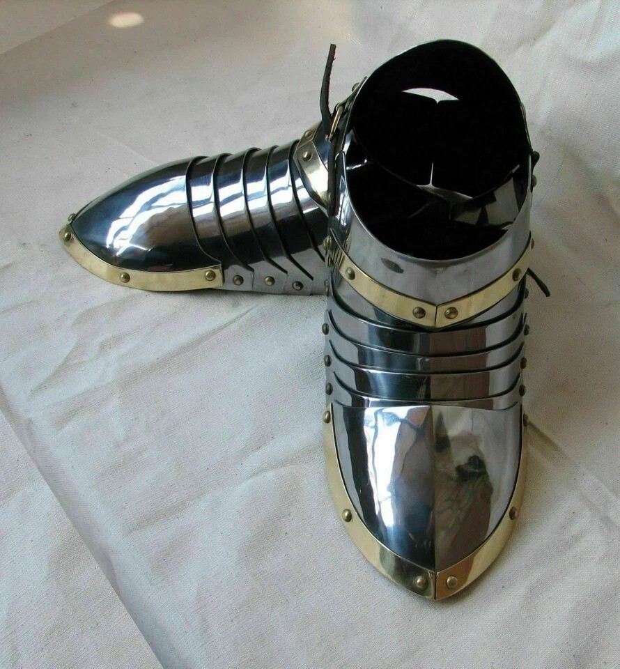 Handmade Steel Medieval Sabatons Armor Shoes Reenactment Larp Cosplay ...