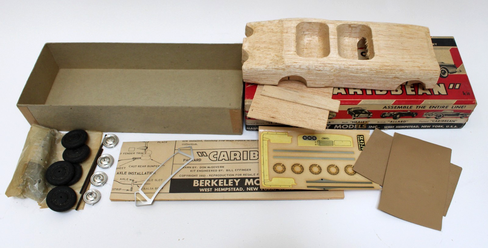 Vintage Berkeley Models 1953 Packard Caribbean 1/2 Scale 1:24 Wood ...