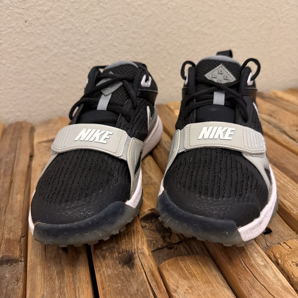 Nike Air Zoom Diamond Elite Turf Mens Sz 7 Black Grey Baseball Shoes ...