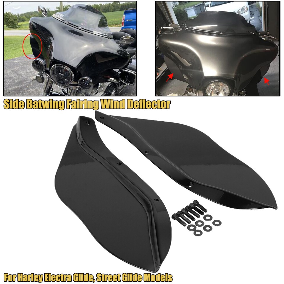 Windshield Side Wing Air Deflector For Harley Electra Glide Ultra ...