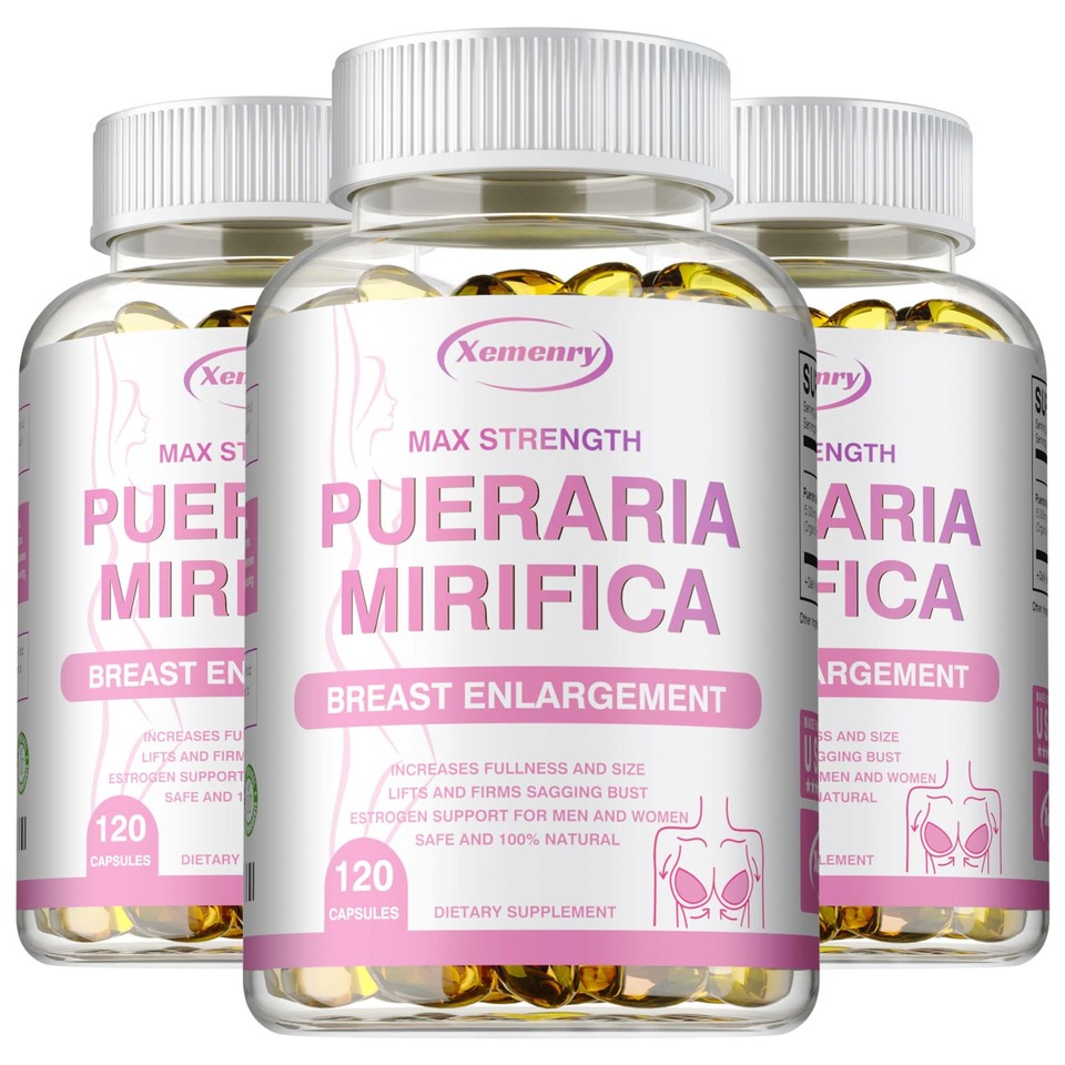 Pueraria Mirifica Capsules 5000mg - Breast Enlargement, Female Estrogen ...