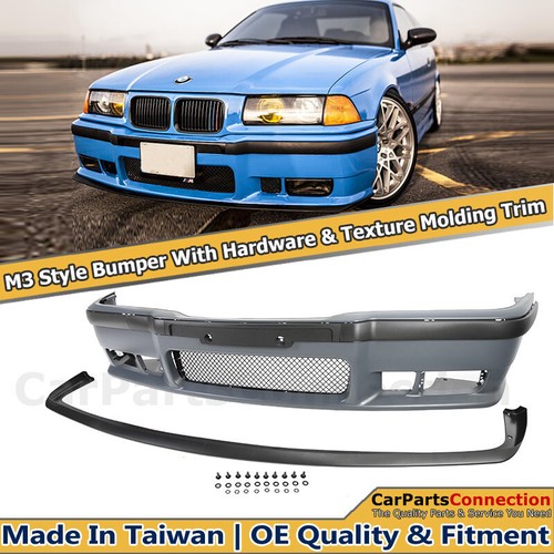 M3 Style Front Bumper Cover For BMW E36 3-Series 1992-1998 With Front ...