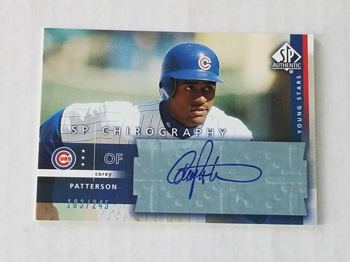 Corey Patterson 2003 Upper Deck SP Authentic Chirography Auto /245 ...