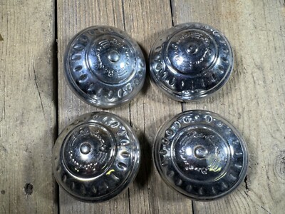 VINTAGE Deluxe PEDAL CAR HUB CAPS ANTIQUE PULL WAGON WHEEL COVER HUB ...
