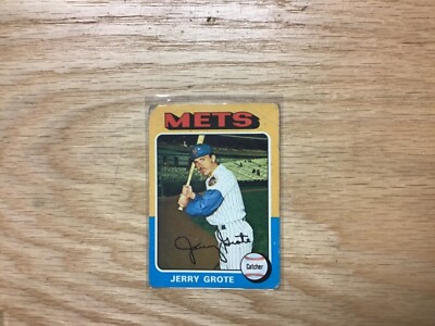 1975 Topps Jerry Grote New York Mets Card #158 | eBay
