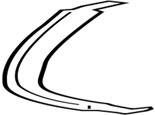 6400C964 Mitsubishi Garnish, fr bumper, ctr 6400C964, New Genuine OEM ...