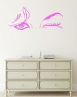 Wall Stickers Vinyl Decal Beautiful Female Eye Makeup Sexy Girl (ig1416 ...