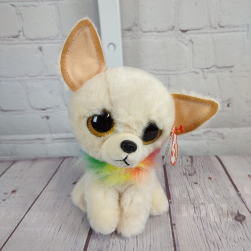 Ty Beanie Boos CHEWEY the Chihuahua Dog 6" Stuffed Plush Animal NWT ...