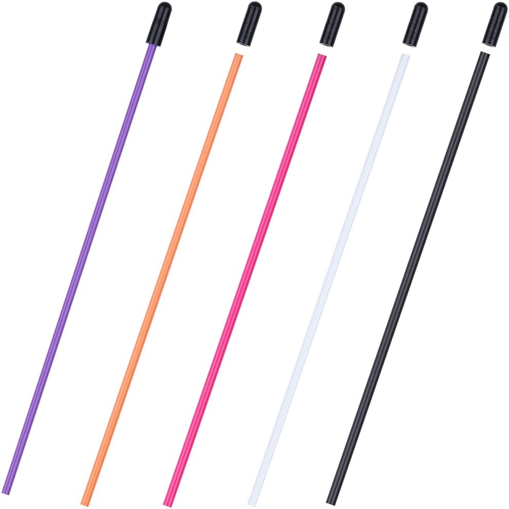 5-Pack Multicolor Plastic Antenna Tube with Cap for RC Model Cars Boats ...