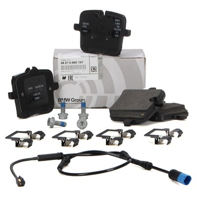 BMW brake pads + warning sensor X5 G05 X5M F95 X6M F96 X7 G07 M50i rear ...