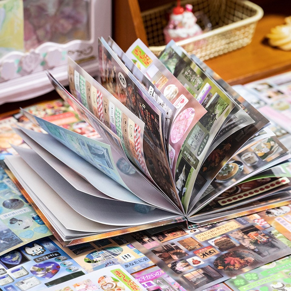 45Sheets Japanese Comic Style Decorative Stickers Vintage Kawaii ...
