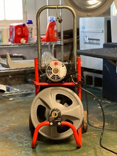 RIDGID Drain Cleaning Drum Machine Kit 120V 1/2" x 75' C-45 IW + 4-Pcs ...