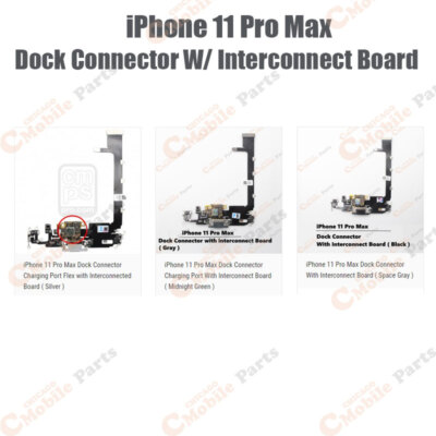 iPhone 11 Pro Max Dock Connector With Interconnect Board (A2161 / A2218 ...