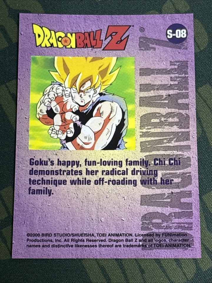 2000 Artbox Dragonball Z Holochrome RARE Insert Ripple Foil S-08 GOKU ...