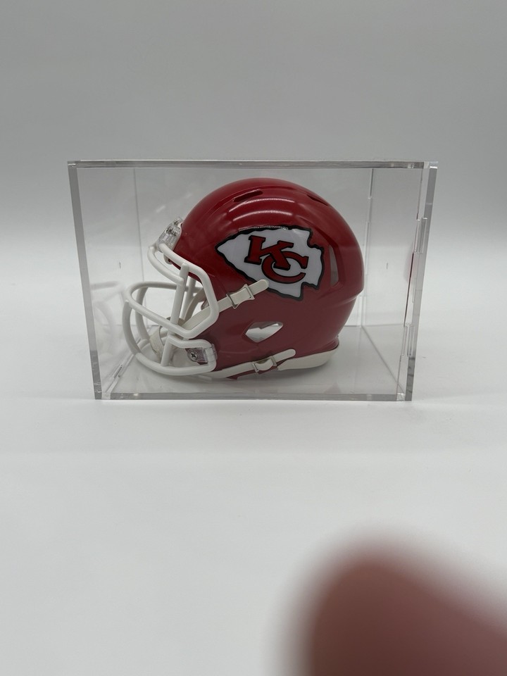 Patrick Mahomes II Autographed Chiefs Mini Helmet In Display Case W ...