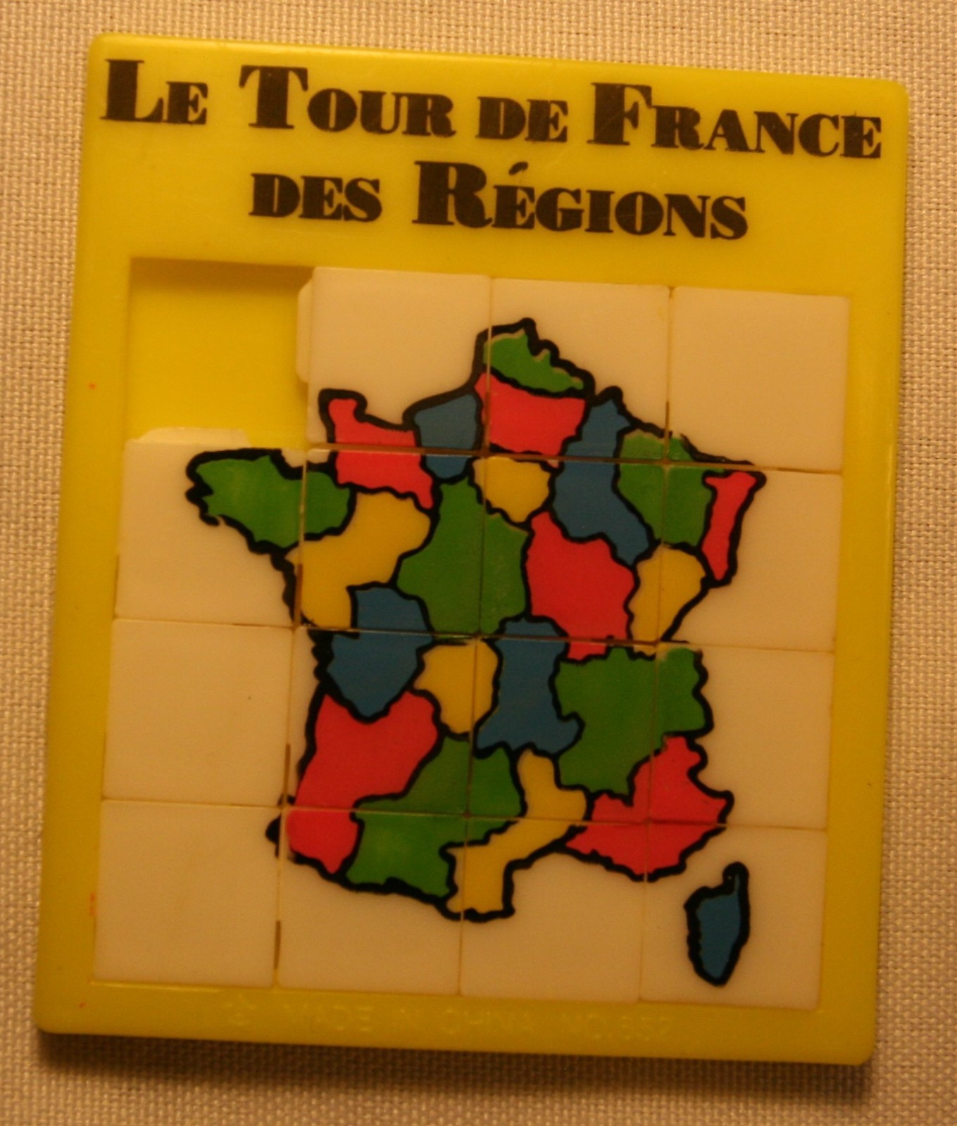 JEU TAQUIN POUSSE-POUSSE PUBLICITAIRE LAROUSSE TOUR DE France REGIONS 6 ...