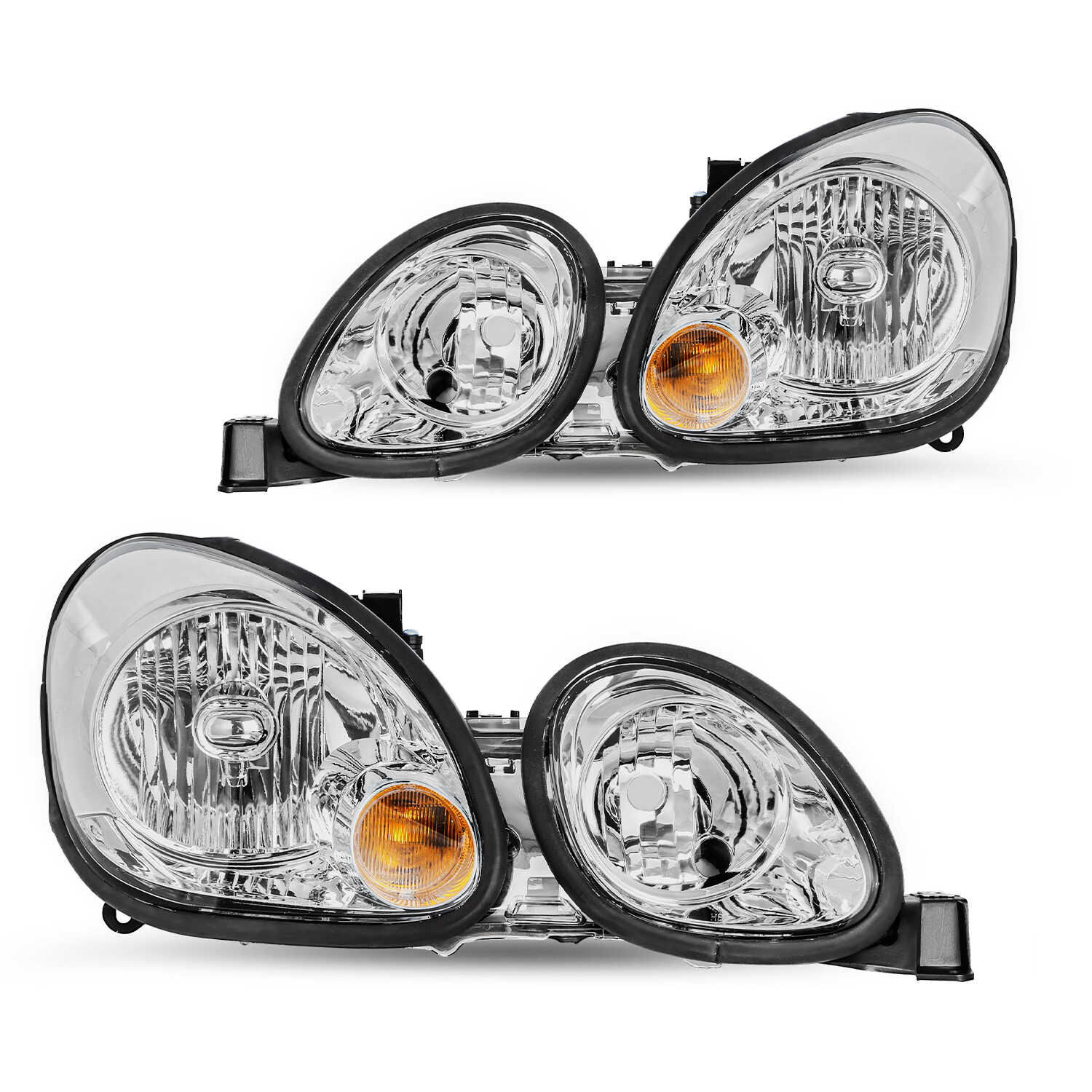 Headlights Fit 1998-2005 Lexus GS300 GS400 GS430 Projector Halogen ...
