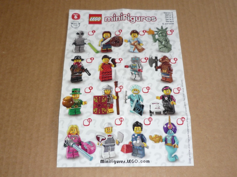 LEGO Collectible Minifigure Series Checklist Leaflet Insert YOUR CHOICE ...