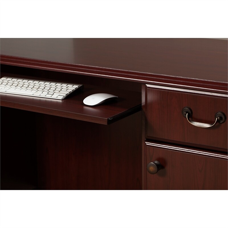 Kathy Ireland Office by Bennington Credenza in Harvest Cherry ...