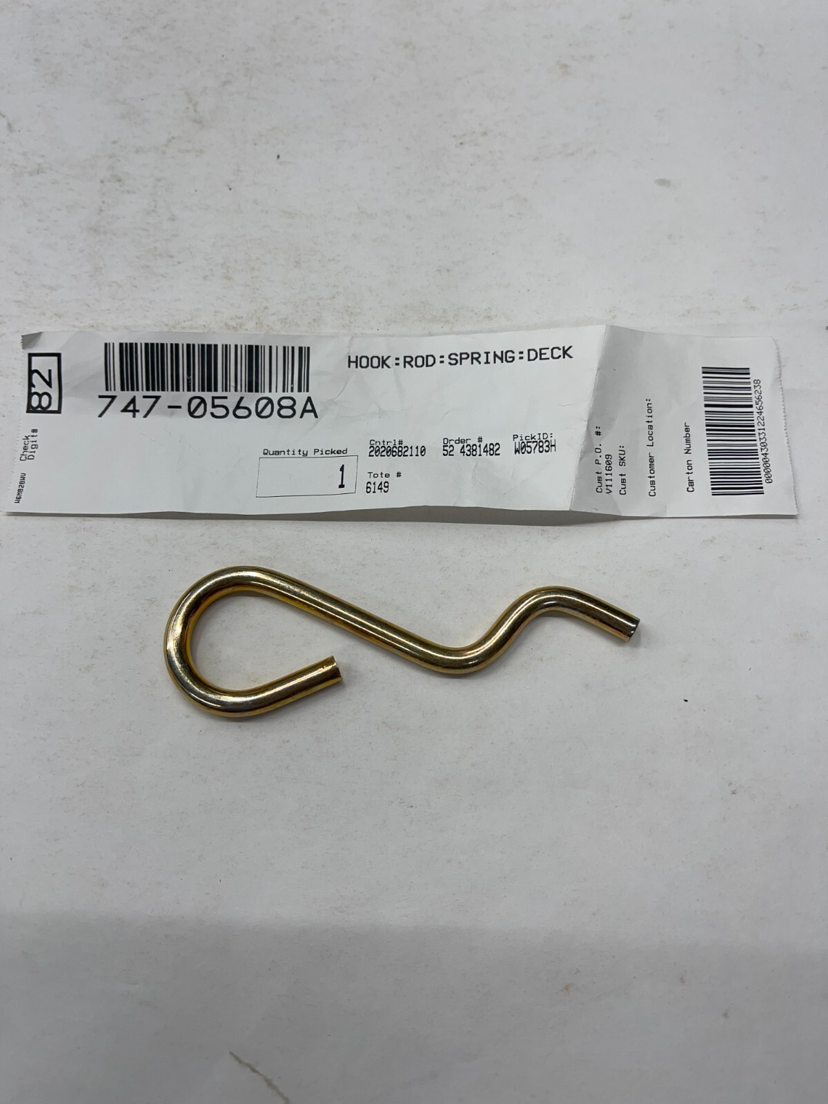 Cub Cadet 747-05608A Deck Spring Hook Pro Z 100 RZT XT1 XT2 Z-Force ZT1 ...