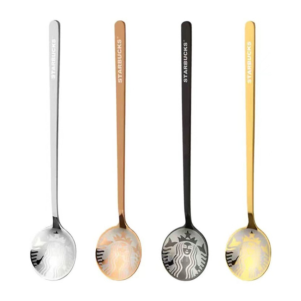 2024 Starbucks Fashion Spoon Coffee Stirring Spoon SUS304 Multi-color ...