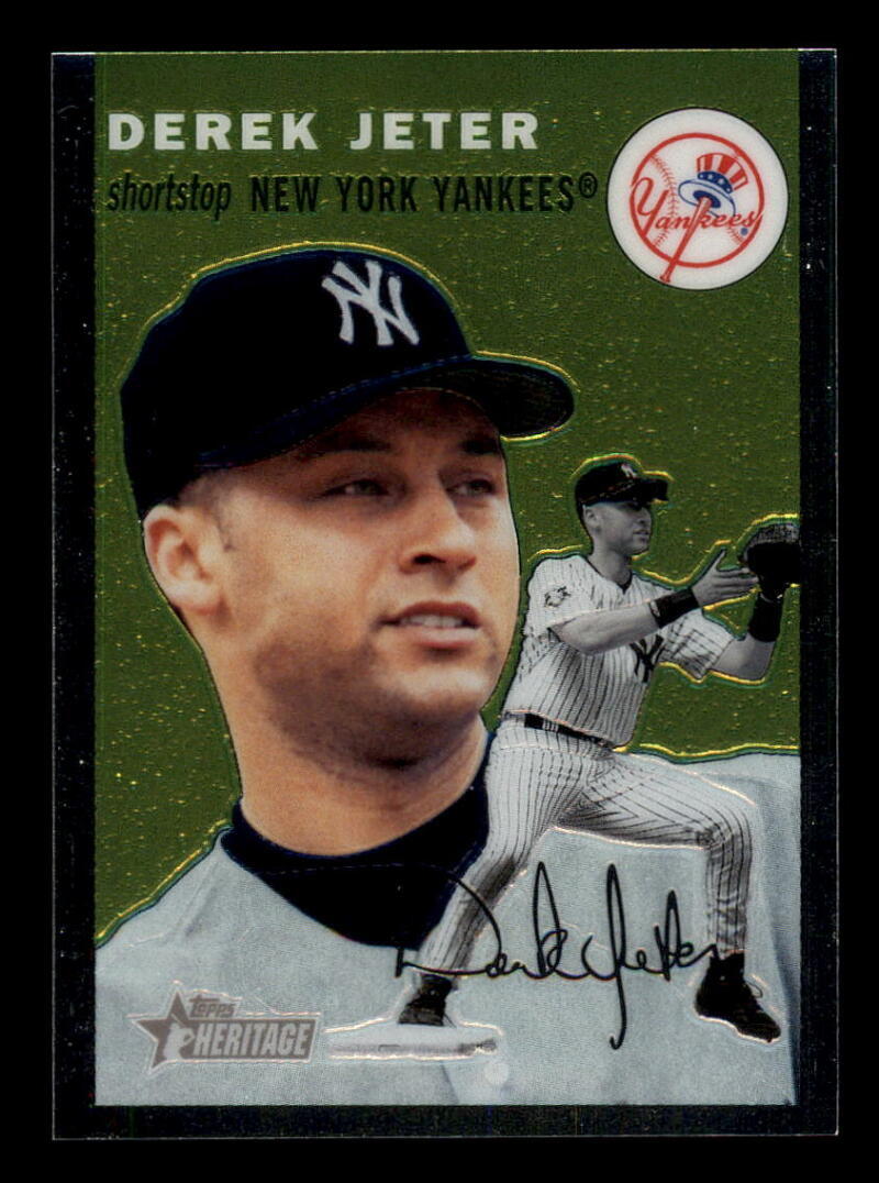 2003 Topps Heritage Chrome (Parallel 1:8) #THC5 Derek Jeter Yankees ...