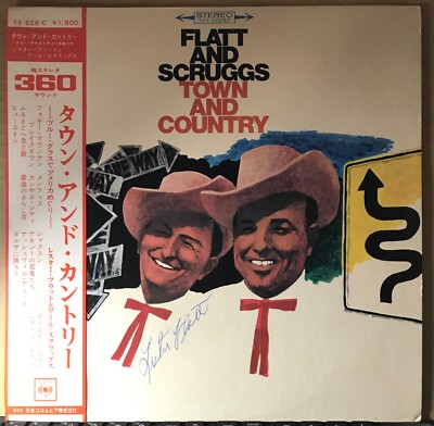 AUTOGRAPHED / LESTER FLATT AND EARL SCRUGGS TOWN AND COUNTRY / JAPAN ...