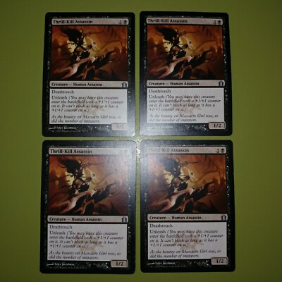 Thrill-Kill Assassin x4 Return to Ravnica 4x Playset Magic the ...