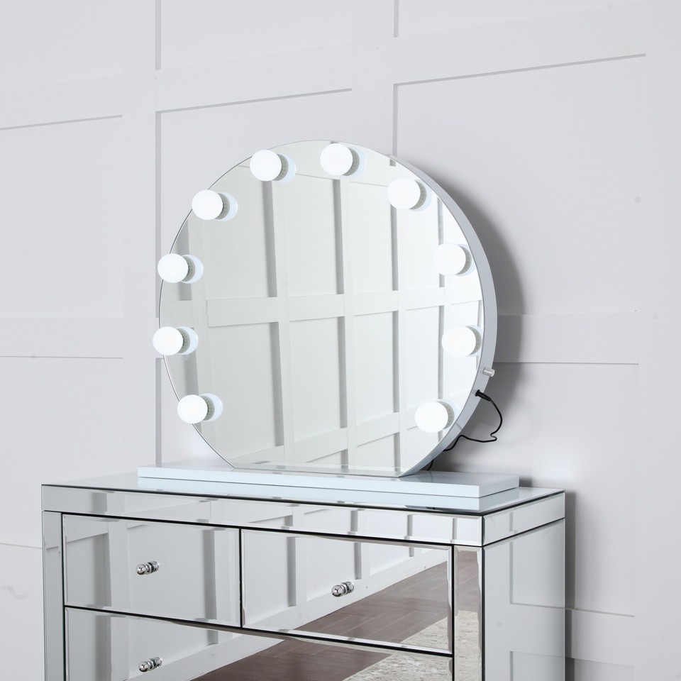 Gift for Her Illuminated LED Bulb Hollywood Vanity Desk Light Up Make ...