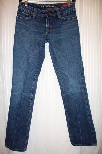 GUESS Dream Low-rise Boot-cut Factory Faded Dark Wash 28 x 30 Stretch ...