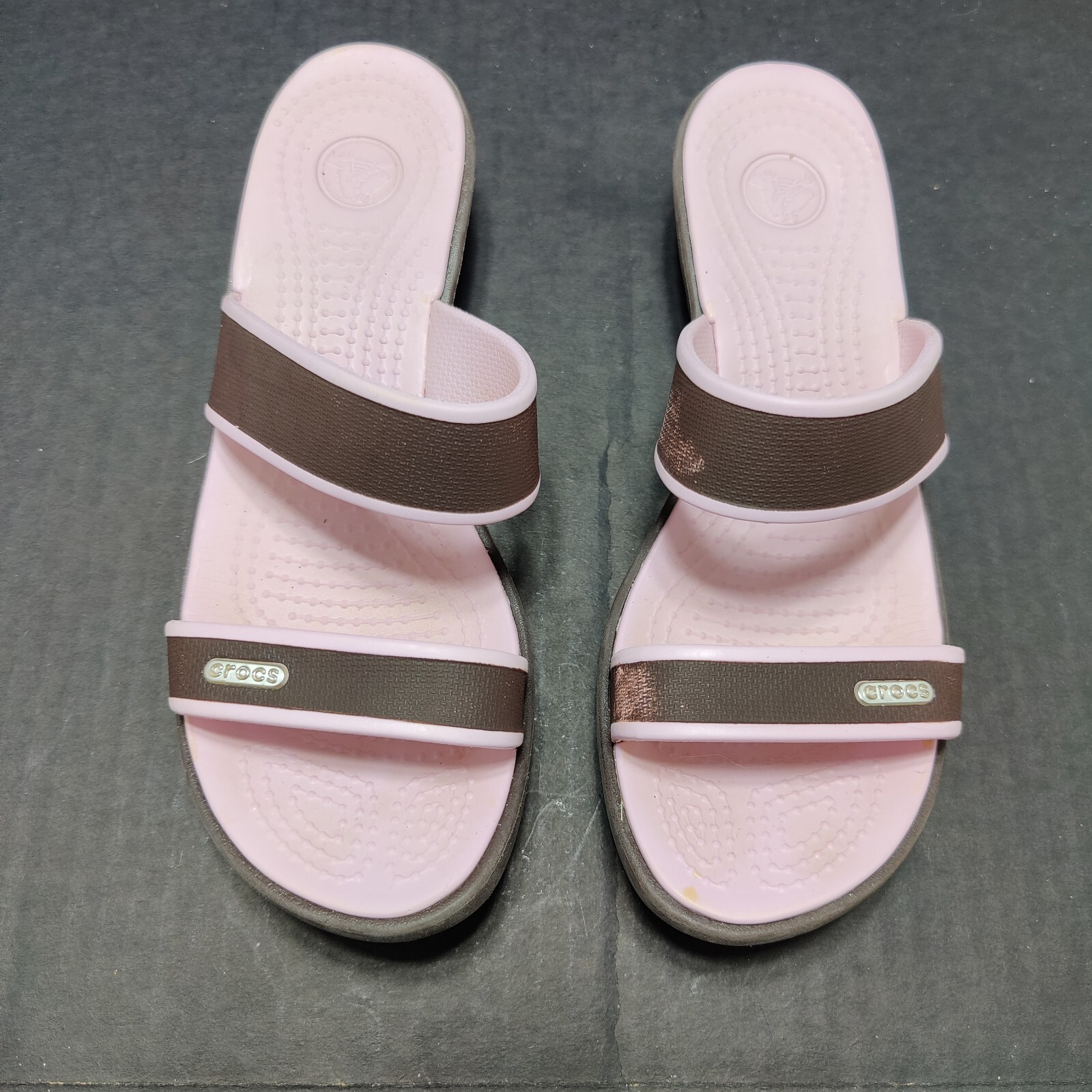 CROCS Shima Wedge Slip On Slide Sandals Open Toe 2 st… - Gem