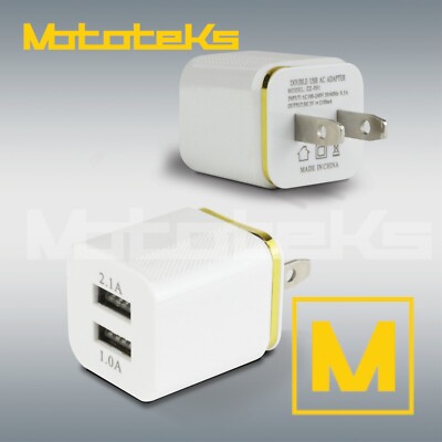 USB Charger USB Plug Wall Charger Adapter Dual Port 5V | eBay