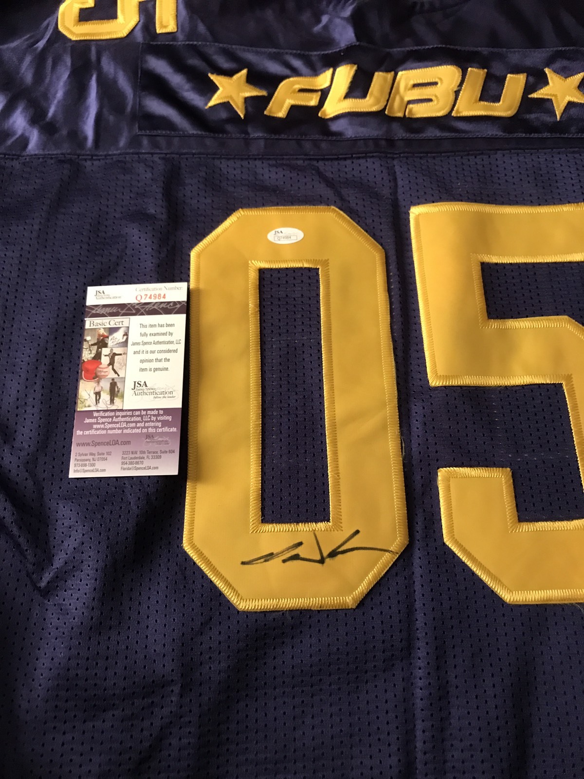 Daymond John Signed Autograph Auto FUBU Jersey JSA COA PROOF | eBay