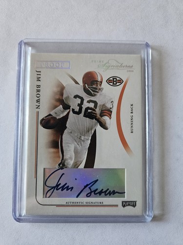 2004 Playoff Prime Signatures JIM BROWN AUTO PROOF 003/100 Browns | eBay