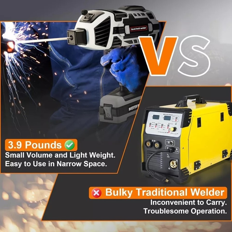 Welding Machine Handheld 110V 120Amp Portable ARC Welder Gun Hand Held ...